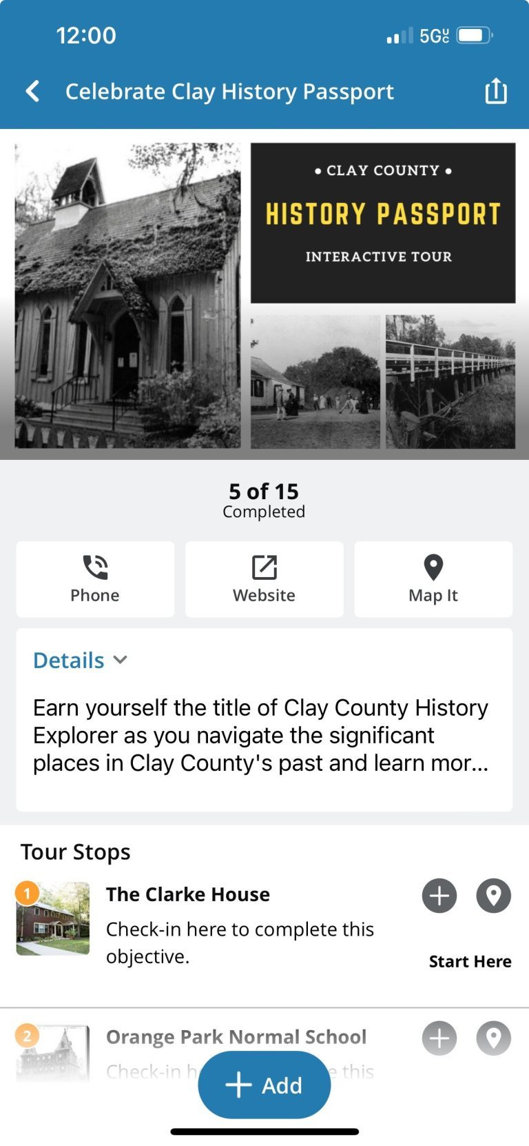 Interactive Tour: The Explore Clay History Passport - Clay County